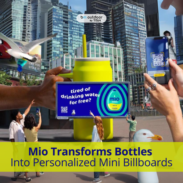 Mio Transforms Bottles into Personalized Mini Billboards